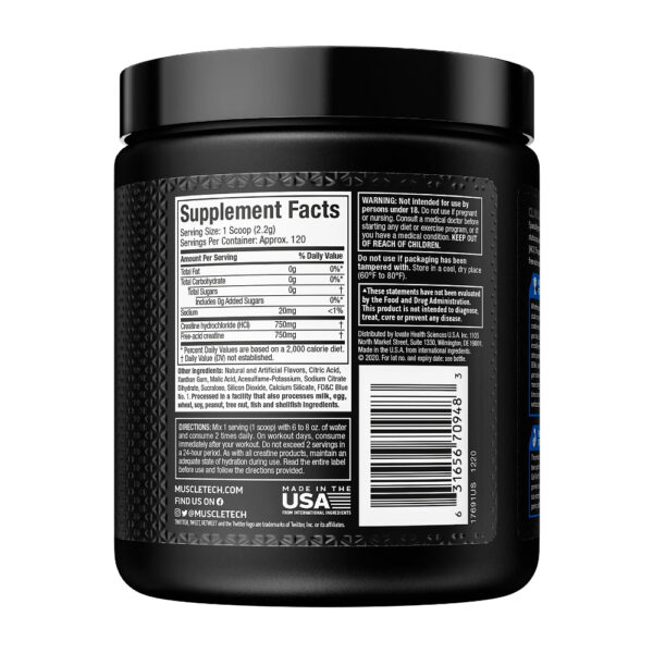 Muscletech Creatina Creactor HCI | The Supplement Store